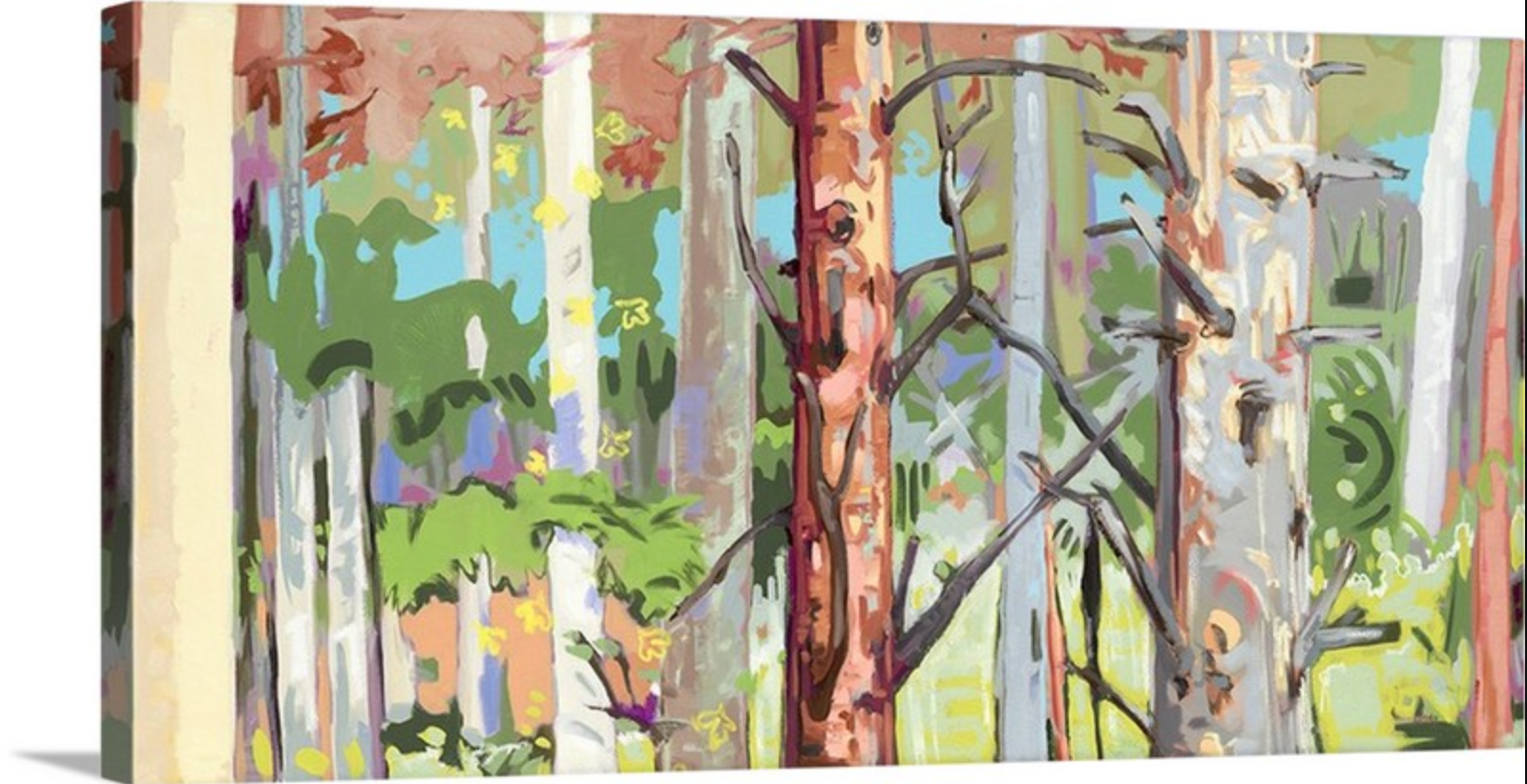 Great Big Canvas Art Reproduction, Woodlands, Artist Lindy Bishop ...