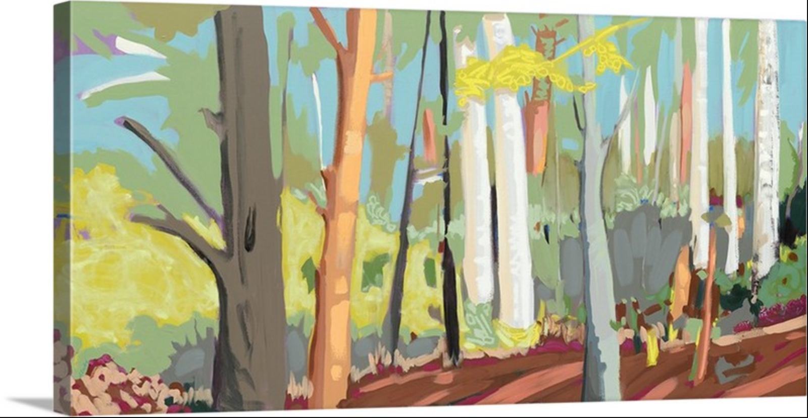 Great Big Canvas Art Reproduction, Woodlands, Artist Lindy Bishop ...