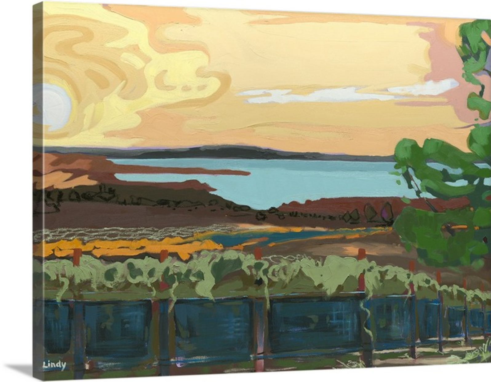 Great Big Canvas Art Reproduction, Rural Scene, Artist Lindy Bishop ...